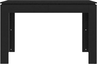 Generic Esstisch aus Eichenholz, Rechteckige Küchentische, Esstisch für zu Hause, Möbel für Mahlzeiten und Zusammenkünfte (Schwarz)