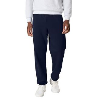 Hanes Sweatpantecosmart sans Poche 100% &Eacute;cosmart. tecosmart Sweathose Ohne Taschen Pantalons, Bleu-Bleu Marine, 36-41 Homme