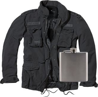 Spass Kostet M65 Giant Armee Winterjacke schwarz mit Flachmann M bis 5XL Herren M&auml;nner