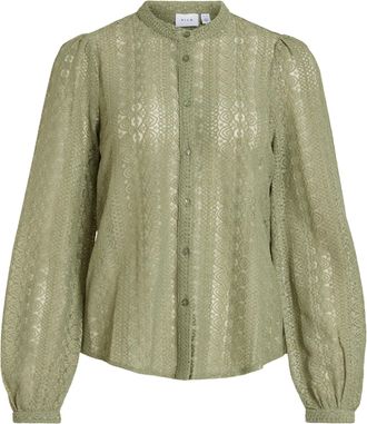Vila VICHIKKA LACE L/S Shirt- NOOS