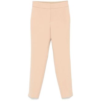 PESERICO Beige Slim Hose mit elastischem Bund - - Trousers - Damen - Beige - 3XL