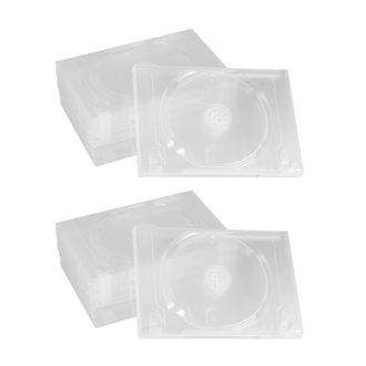 BESPORTBLE PAMINGONO 12 St&uuml;ck Teiliges CD DVD Aufbewahrungsbox Transparent Einzel Doppel CD h&uuml;llen Kratzfest Sto&szlig;d&auml;mpfend mit Klarem Tray Praktischer Organizer f