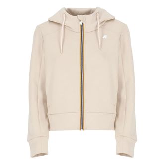 K-Way Femme, Sweatshirts et sweats à capuche, Rose, Taille: 40 FR Sweat à capuche rose avec fermeture éclair avant
