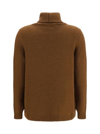 Ella Womens High Neck Sweater Castagno Kashmir-Capra Hircus Kashmir/capra