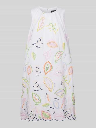 Marc Cain Knielanges Kleid mit Allover-Motiv-Stitching