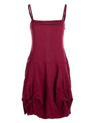 vishes Sommerkleid Damen Ballon-Kleid Tunika-Kleid Sommerkleid verstellbare Tr&auml;ger Hippie, Elfen Style