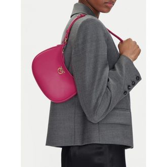 Pinko Handtasche PINKO Half Moon Baby AI 24-25 PLTT 103538 A0F1 Rosa