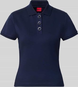 HUGO BOSS Regular Fit Poloshirt aus Viskose-Mix Modell Dereyel