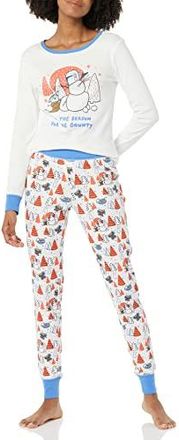Amazon Essentials Disney | Marvel | Star Wars Lot de Pyjamas en Coton, Coupe Ajustée Femme, Star Wars Mando Winter - Womens Snug-fit, XXL
