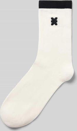 Karo Kauer Socken mit Label-Detail