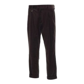 Paolo Pecora Homme, Pantalons, Brun, Taille: M Pantalon en Velours Stretch