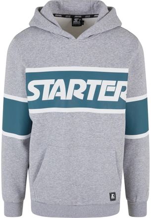 Starter Black Label Starter Across Stripe Hoodie heathergrey/Teal, XL
