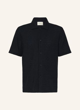 Les Deux Strickhemd Hector Loose Fit schwarz