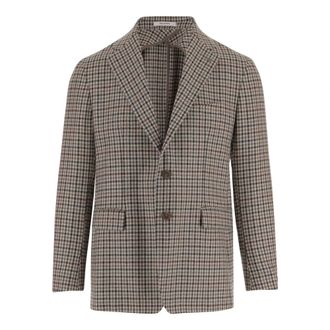 Tagliatore Wolljacke mit Karomuster - - Jackets - Herren - Mehrfarbig - M