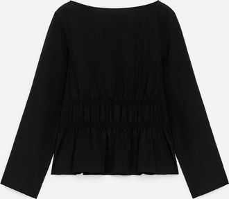 Arket Gesmoktes Oberteil -Schwarz