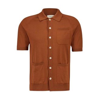 PIACENZA 1733 Piacenza 1733, Homme, Chemises, Rouge, Taille: S Chemise Boutonn&eacute;e &agrave; Manches Courtes