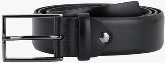Digel Ceinture Giacomo en cuir - Noir