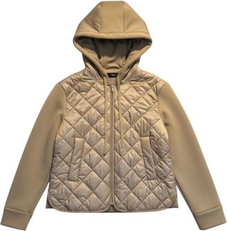 Max Mara Femme, Vestes, Beige, Taille: 42 FR Edito Quilted Hooded Jacket
