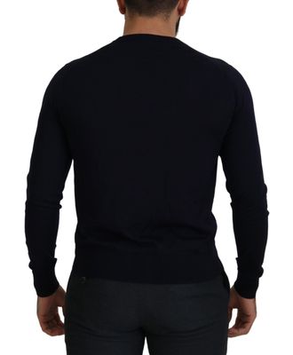 Dolce & Gabbana Mens Virgin Wool Cardigan Black Clothing