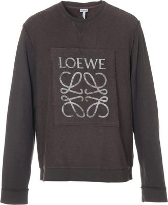 Loewe sweat à patch Anagram (années 2000-2020) - Marron