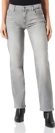7 For All Mankind Damen Ellie Straight Luxe Vintage Moonlit Jeans, Grau, 27 EU
