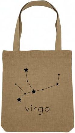 Fabulous Sac Shopping Tote Bag Aspect Lin - Virgo Sign Astrology Star Divination Constellation Minimalist - Sac de Courses Toile Epaisse 360g Beige Naturel Cab