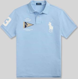 Polo Ralph Lauren Regular Fit Poloshirt aus reiner Baumwolle mit Stitchings