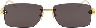 Bottega Veneta Lunettes de soleil Bv1126S - Homme - Accessoires - Jaune - Taille: 58 MM