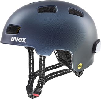 Uvex City 4 MIPS - Leichter Fahrradhelm f&uuml;r Damen und Herren - MIPS-Sysytem - inkl. LED-Licht - deep Space matt - 58-61 cm