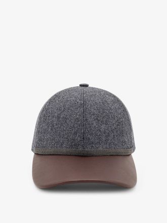 Brunello Cucinelli Wool hat with Monili detail - BRUNELLO CUCINELLI - gender_Woman