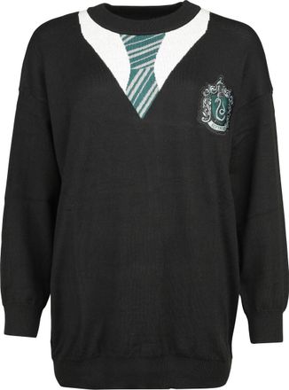 Harry Potter Slytherin Frauen Strickpullover schwarz XXL