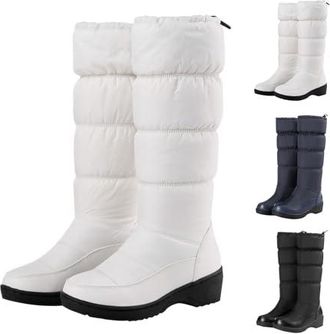 Generic Bottes de neige dhiver thermiques imperm&eacute;ables mi-mollet pour femme avec doublure en fourrure chaude pour lext&eacute;rieur Chaussures d&eacute;contract&eacute;es conforta