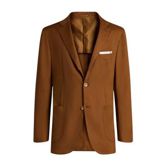 Kiton Homme, Vestes, Brun, Taille: 2XL Veste Crois&eacute;e en Cachemire