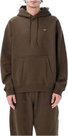 Nike Sweat &agrave; capuche &agrave; enfiler Solo Swoosh - Homme - Sport - Brun - Taille: XL
