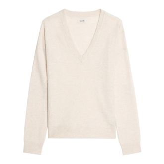 Zadig&Voltaire Vivi Lc Patch Herz-Pullover - - Knitwear - Damen - Beige - XS