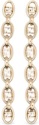 Fendi OLock Chain-link Drop Earrings