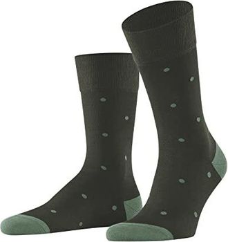 Falke Dot M So coton fantaisie 1 paire, Chaussettes Homme, Vert Military 7826, 39-42