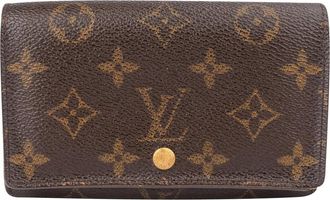 Louis Vuitton Portemonnaie - Louis Vuitton Canvas Monogram Tresor Wallet - Gr. unisize - in Braun - für Damen