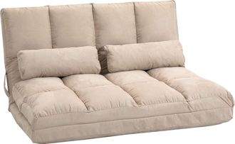 HOMCOM Bodenstuhl Bodensessel mit Liegefunktion Verstellbarer R&uuml;ckenlehne Sitzkissen Relaxsessel zum Fernsehen, Lesen Meditationsstuhl Lazy Sofa Lesesessel f