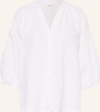 Selected Bluse Mit Leinen Und 3/4-Arm weiss