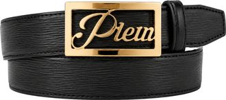 Philipp Plein Plein Signature Log Leather Belt