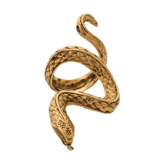 Roberto Cavalli Femme, Accessoires, Gris, Taille: 53 MM Antique Snake Ring