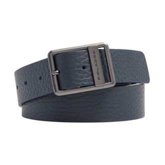 Piquadro Ceinture en cuir avec boucle &agrave; ardillon - Homme - Accessoires - Bleu - Taille: ONE Size