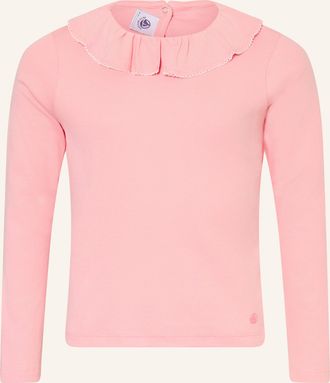 Petit Bateau Petit Bateau Longsleeve Mit R&uuml;schen rosa