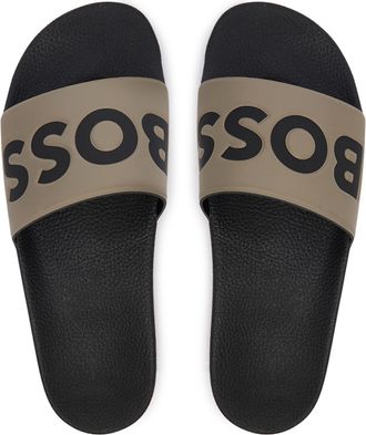HUGO BOSS Pantoletten BOSS Aryeh 50536835 Braun