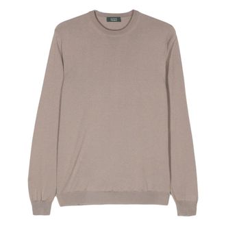 Zanone Stilvolle Strickwaren f&uuml;r M&auml;nner - - Knitwear - Herren - Beige - 2XL