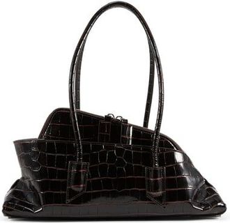 The Attico Sac &eacute;paule La Passegiata en cuir de veau croco