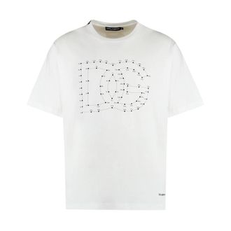 Dolce & Gabbana DG Logo T-Shirt - - Tops - Herren - Wei&szlig; - M