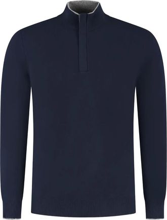 Gran Sasso pull à fermeture zippée - Bleu