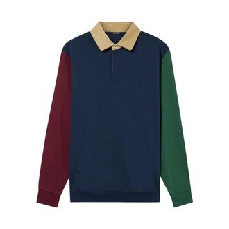 Brooks Brothers Color-Block Polo mit Cordkragen - - Sweatshirts & Hoodies - Herren - Blau - S